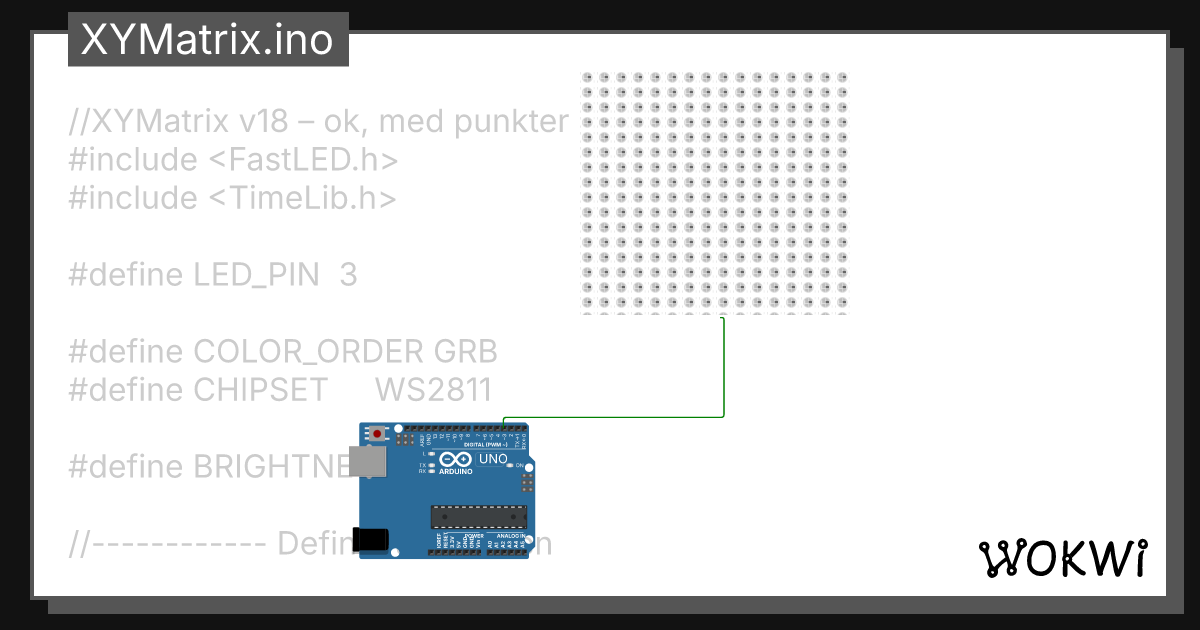 XYMatrix.ino - Wokwi ESP32, STM32, Arduino Simulator