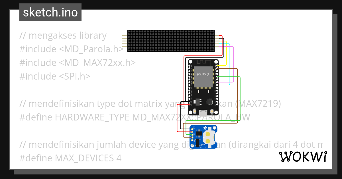 Max7219 Jamdigital Wokwi Esp32 Stm32 Arduino Simulator 8396