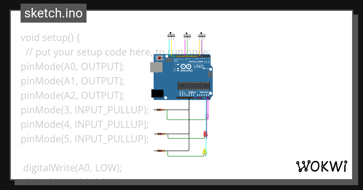 2_ardino_switch_and_led - Wokwi ESP32, STM32, Arduino Simulator