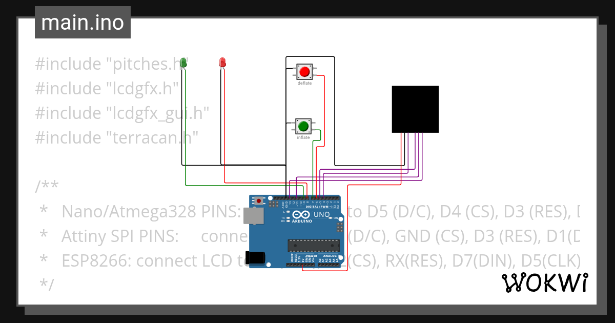 main.ino - Wokwi ESP32, STM32, Arduino Simulator
