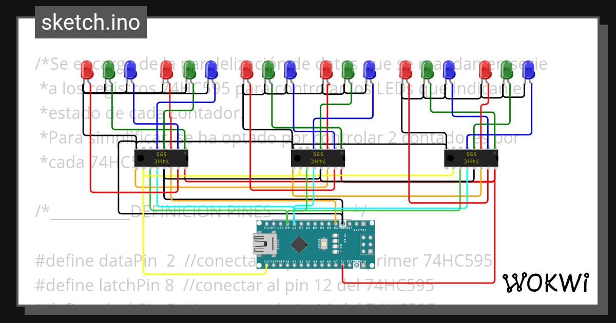 Serie-Paralelo - Wokwi ESP32, STM32, Arduino Simulator