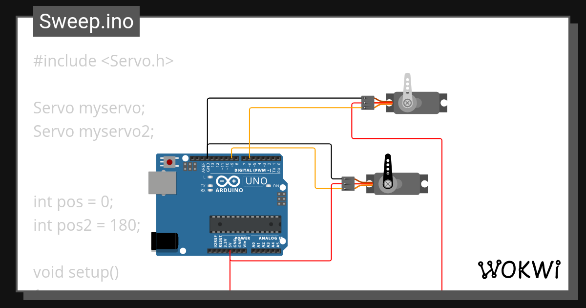 Sweep.ino - Wokwi ESP32, STM32, Arduino Simulator