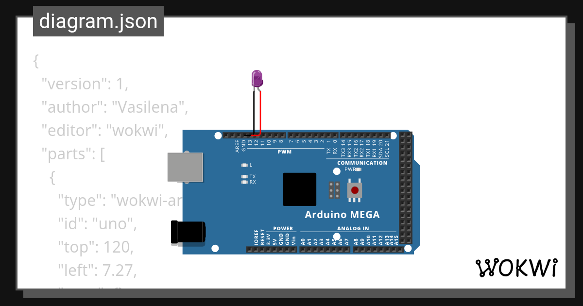 quick-blink-demo.ino - Wokwi ESP32, STM32, Arduino Simulator