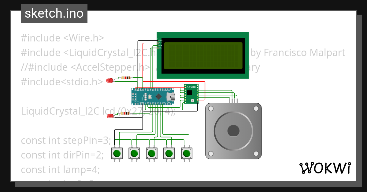 sketch.ino - Wokwi ESP32, STM32, Arduino Simulator
