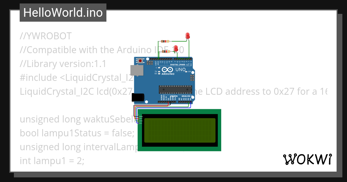 HelloWorld.ino - Wokwi ESP32, STM32, Arduino Simulator