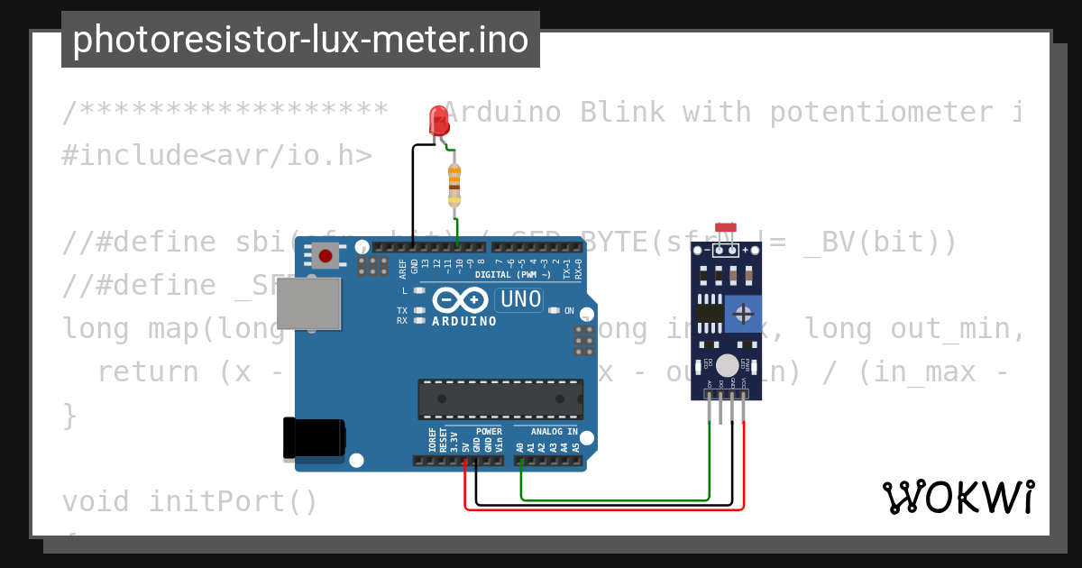 Gbhwphotoresistoro Wokwi Esp32 Stm32 Arduino Simulator