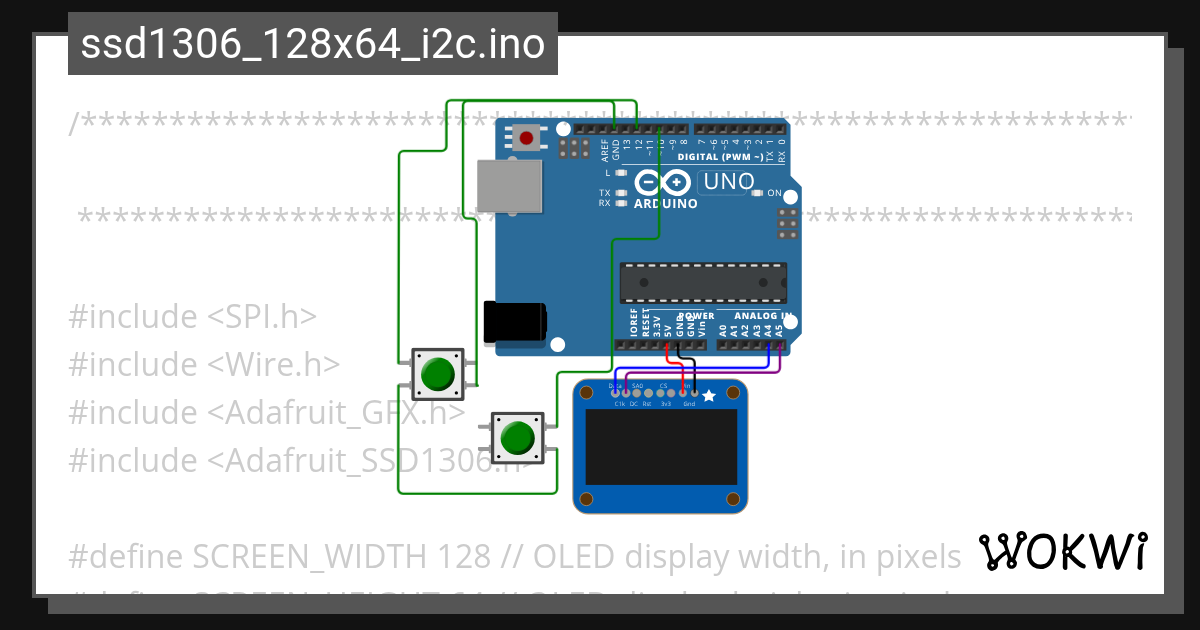 ssd1306_128x64_i2c.ino - Wokwi ESP32, STM32, Arduino Simulator