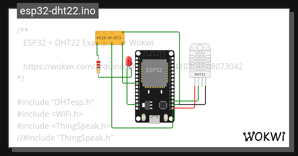 esp32-dht22.ino - Wokwi ESP32, STM32, Arduino Simulator