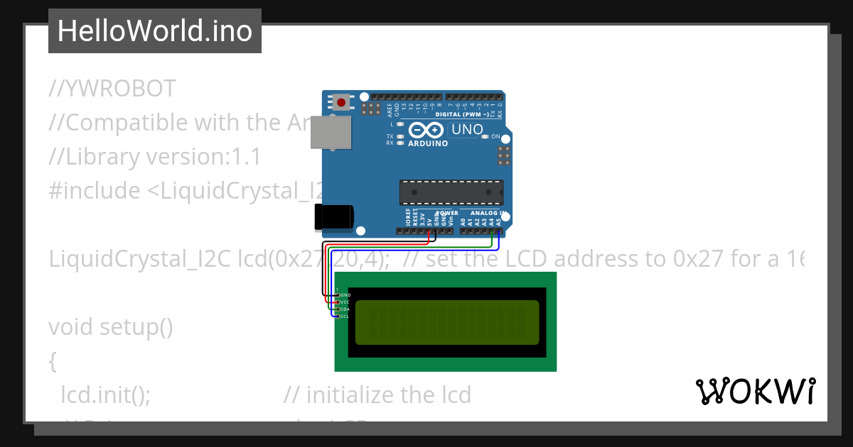 HelloWorld.ino - Wokwi ESP32, STM32, Arduino Simulator