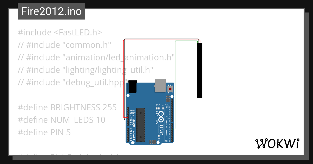 Fire2012.ino - Wokwi ESP32, STM32, Arduino Simulator
