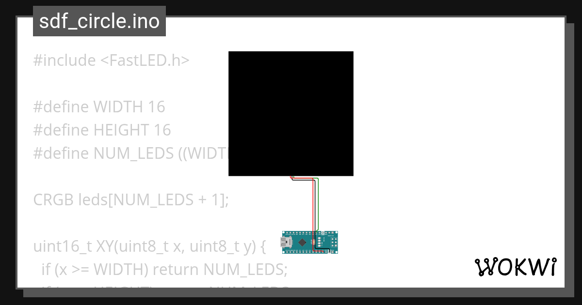 sdf_circle.ino - Wokwi ESP32, STM32, Arduino Simulator
