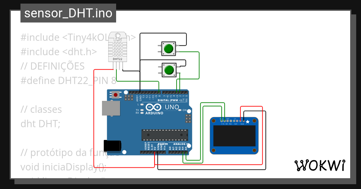 sensor_DHT.ino - Wokwi ESP32, STM32, Arduino Simulator