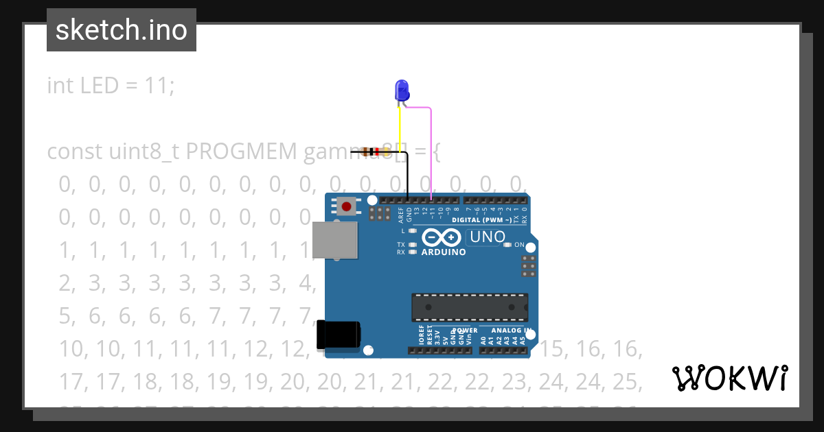fading_light - Wokwi ESP32, STM32, Arduino Simulator