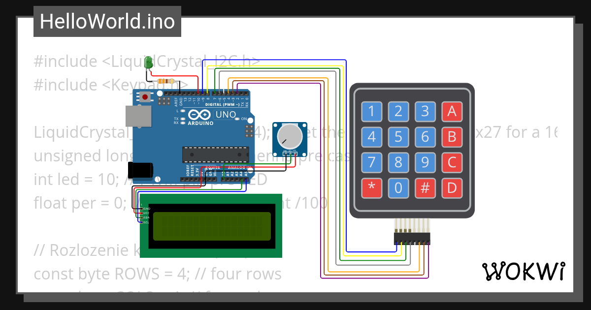 HelloWorld.ino - Wokwi ESP32, STM32, Arduino Simulator