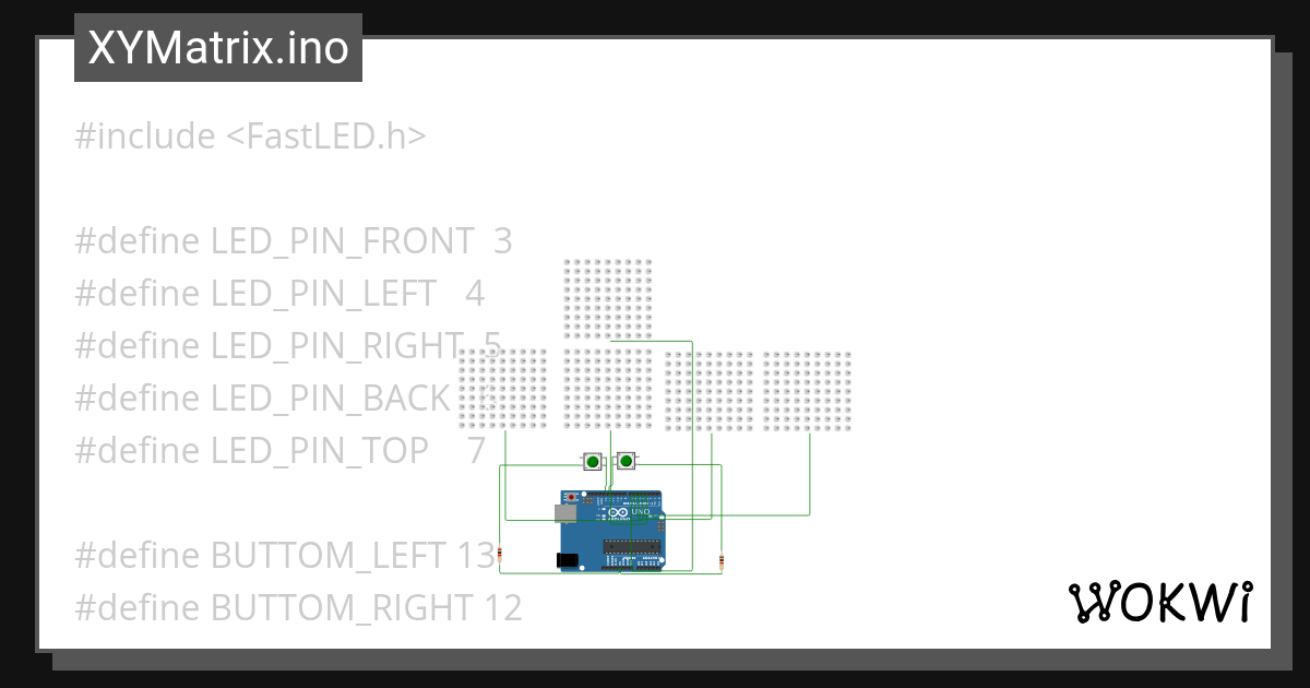 XYMatrix.ino - Wokwi Arduino and ESP32 Simulator
