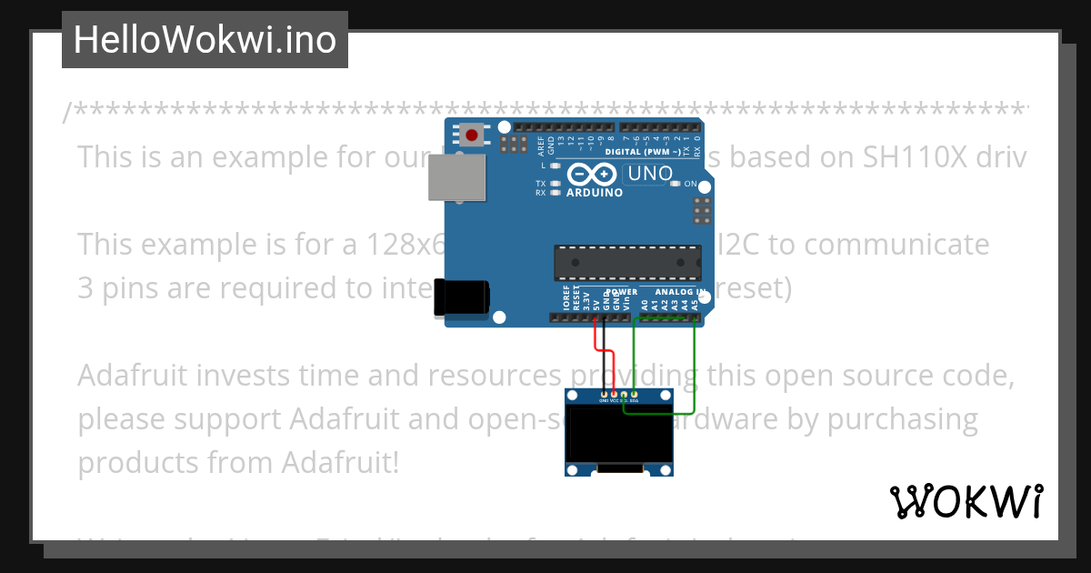 HelloWokwi.ino - Wokwi ESP32, STM32, Arduino Simulator