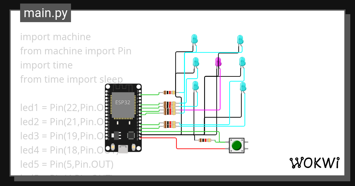 Würfel - Wokwi ESP32, STM32, Arduino Simulator