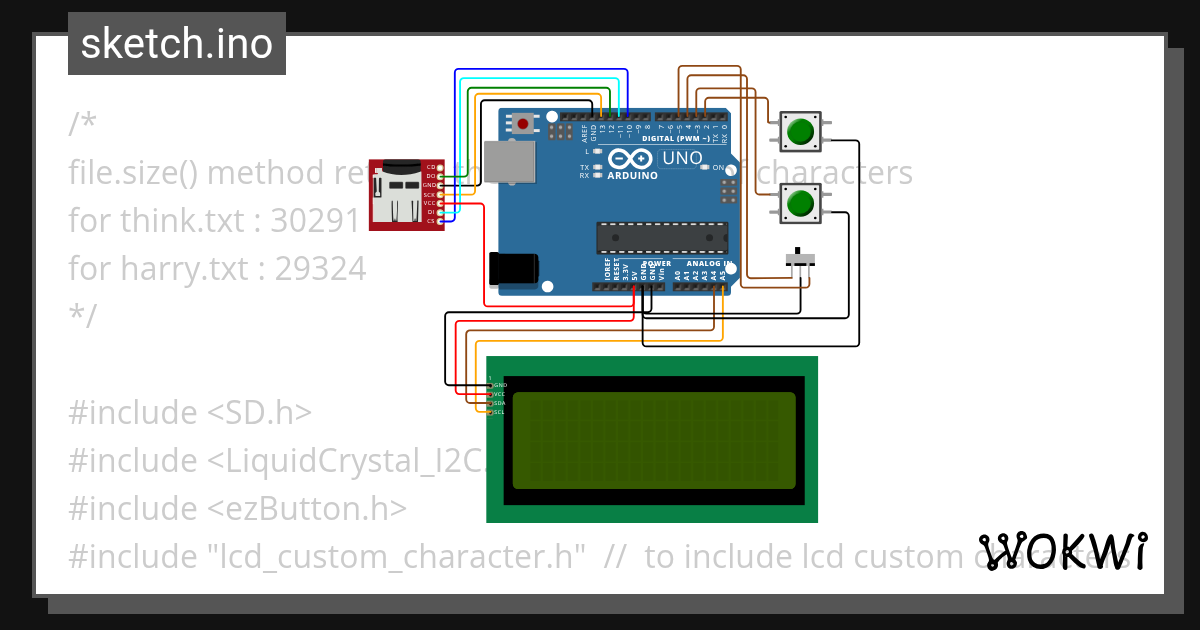 sketch.ino - Wokwi ESP32, STM32, Arduino Simulator