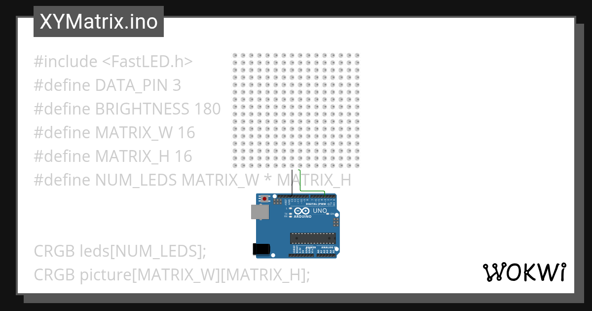 XYMatrix.ino - Wokwi ESP32, STM32, Arduino Simulator