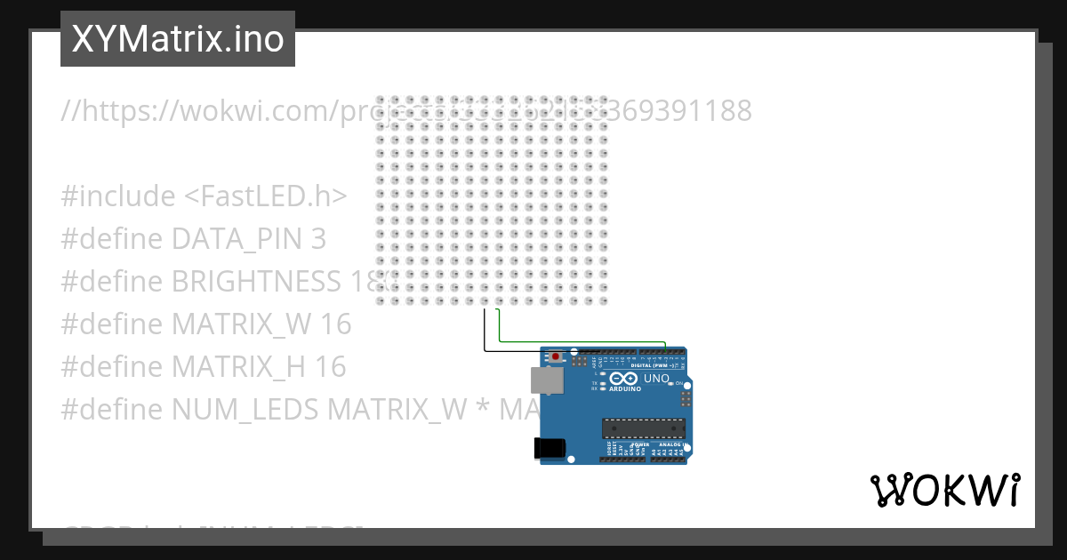 XYMatrix.ino - Wokwi ESP32, STM32, Arduino Simulator
