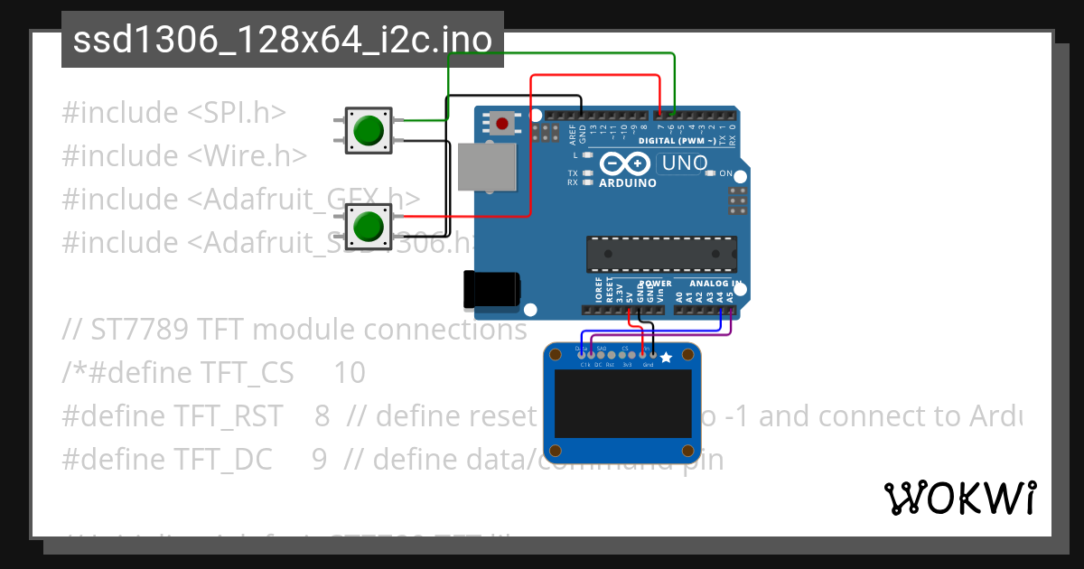 ssd1306_128x64_i2c.ino - Wokwi ESP32, STM32, Arduino Simulator