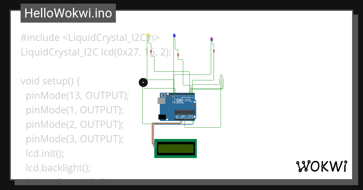 HelloWokwi.ino - Wokwi ESP32, STM32, Arduino Simulator