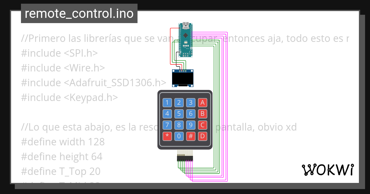remote_control.ino - Wokwi ESP32, STM32, Arduino Simulator