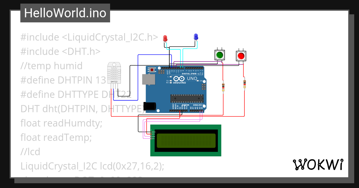 HelloWorld.ino - Wokwi ESP32, STM32, Arduino Simulator
