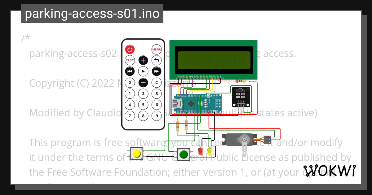 parking-access-s01.ino - Wokwi ESP32, STM32, Arduino Simulator