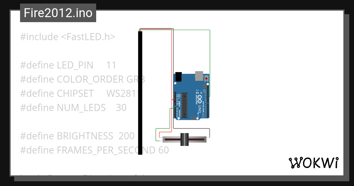 Fire2012.ino - Wokwi ESP32, STM32, Arduino Simulator