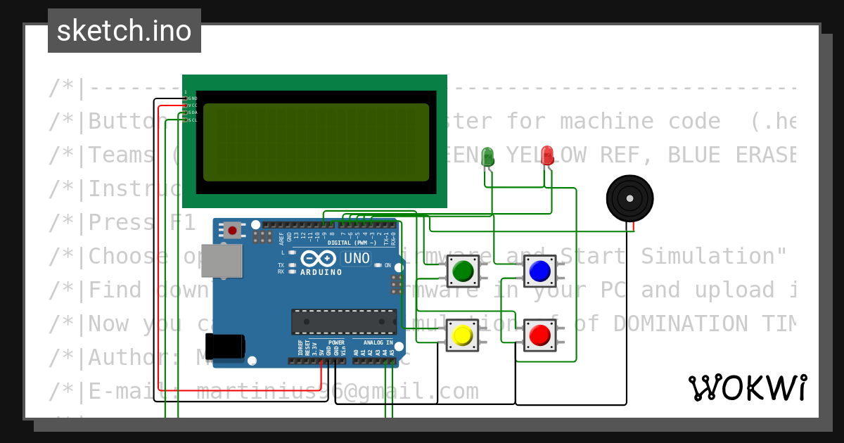 Button Domination Timer Firmware Tester Wokwi Esp32 Stm32 Arduino 5345