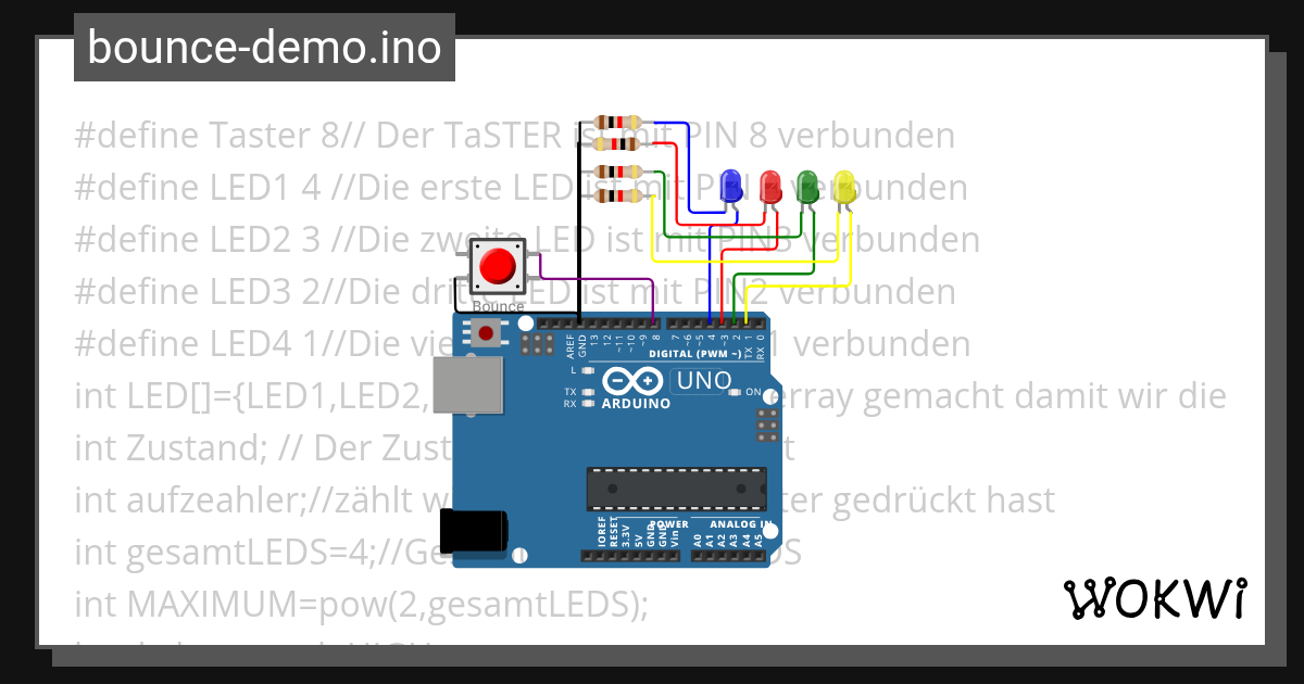 bounce-demo.ino - Wokwi ESP32, STM32, Arduino Simulator