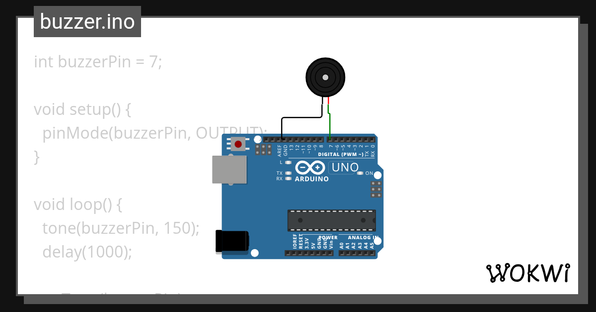 buzzer.ino - Wokwi ESP32, STM32, Arduino Simulator