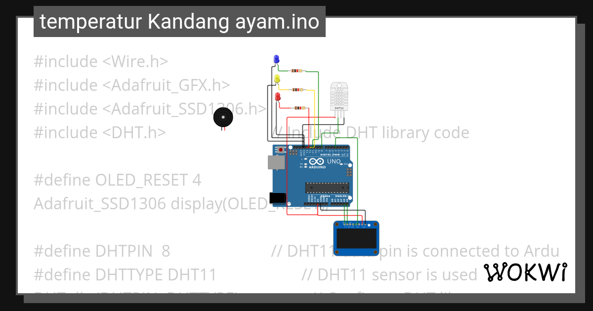 temperatur Kandang ayam.ino - Wokwi ESP32, STM32, Arduino Simulator