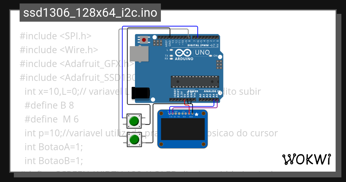 ssd1306_128x64_i2c.ino - Wokwi ESP32, STM32, Arduino Simulator