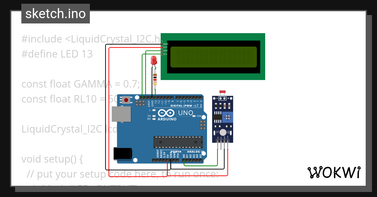 10 Indobot Sensor Ldr Dan Lcd Wokwi Arduino And Esp32 Simulator