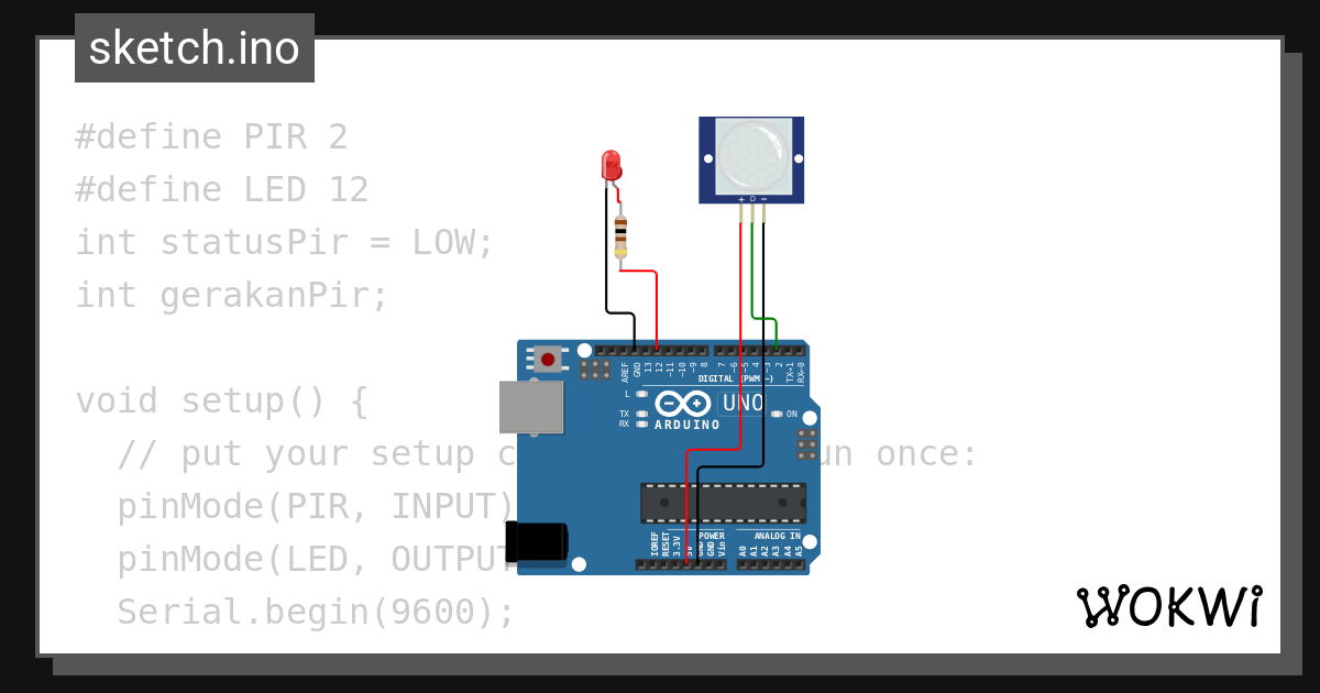 PIR.ino - Wokwi ESP32, STM32, Arduino Simulator PIR.ino - Wokwi ESP32, STM32, Arduino Simulator