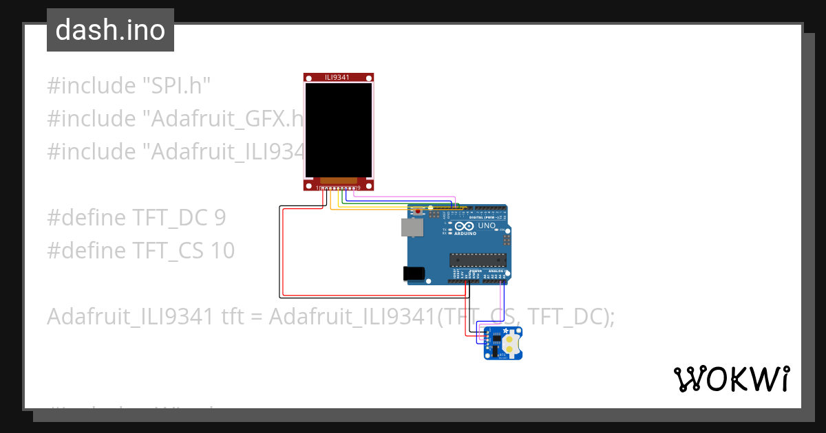 dash.ino - Wokwi ESP32, STM32, Arduino Simulator