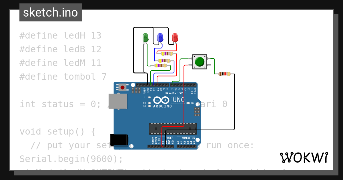 3 Led Count Wokwi Esp32 Stm32 Arduino Simulator 9355