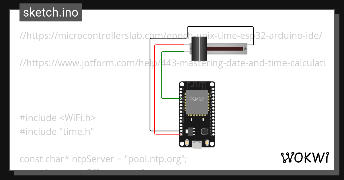 time.ino - Wokwi ESP32, STM32, Arduino Simulator