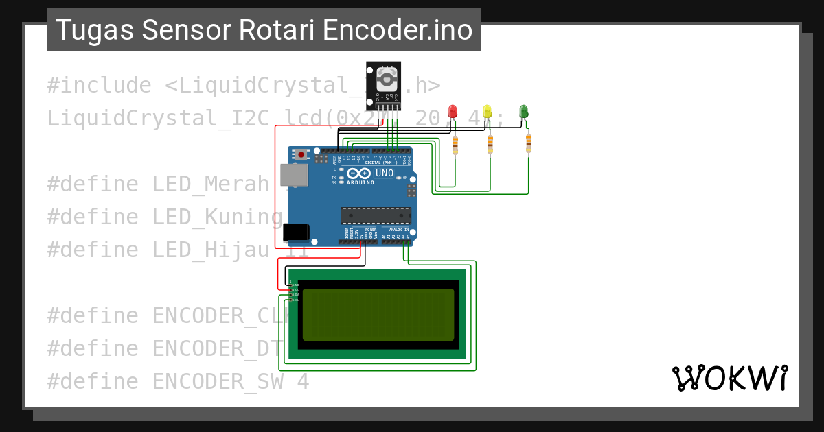 Tugas Sensor Rotari O Wokwi Esp32 Stm32 Arduino Simulator 9750