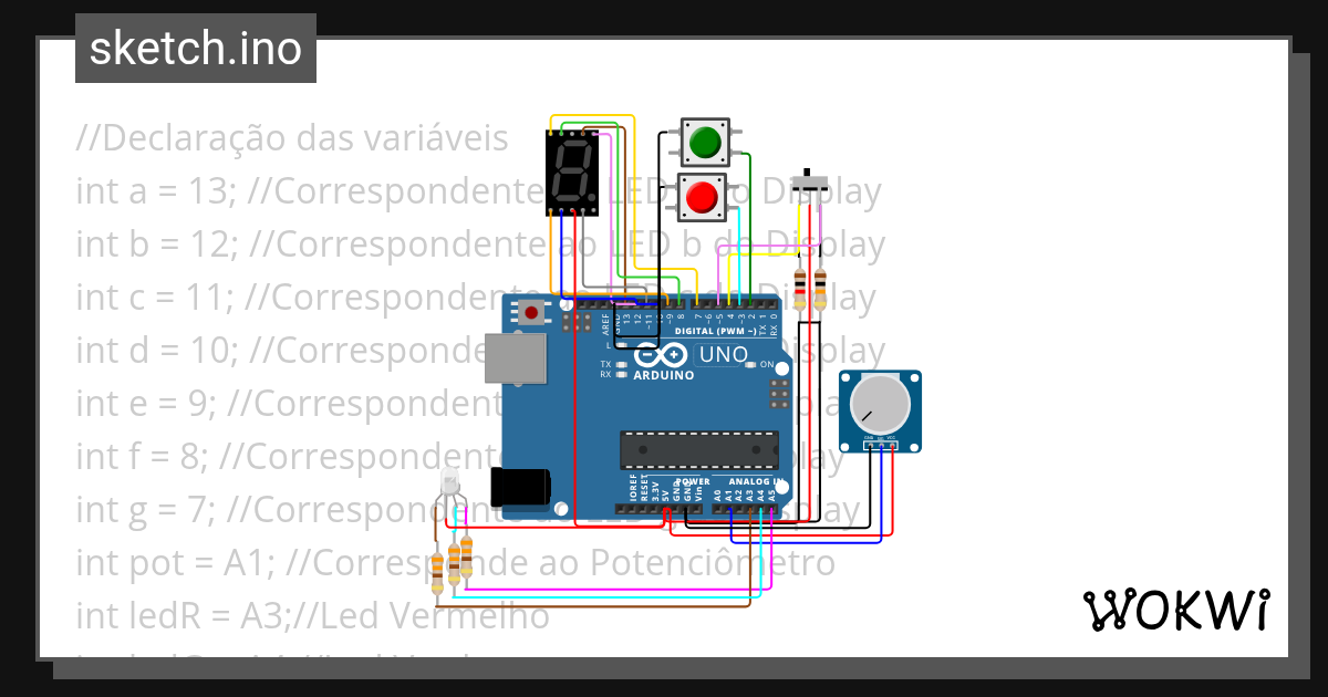 Projeto Lab03 - Wokwi ESP32, STM32, Arduino Simulator