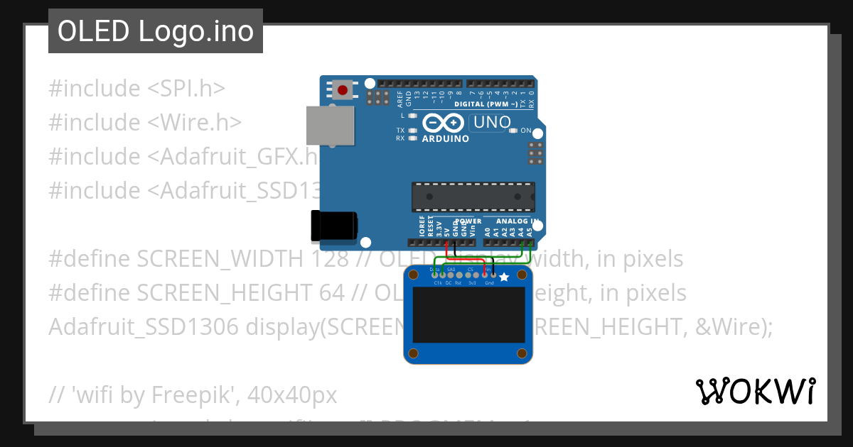 OLED Logo.ino - Wokwi ESP32, STM32, Arduino Simulator