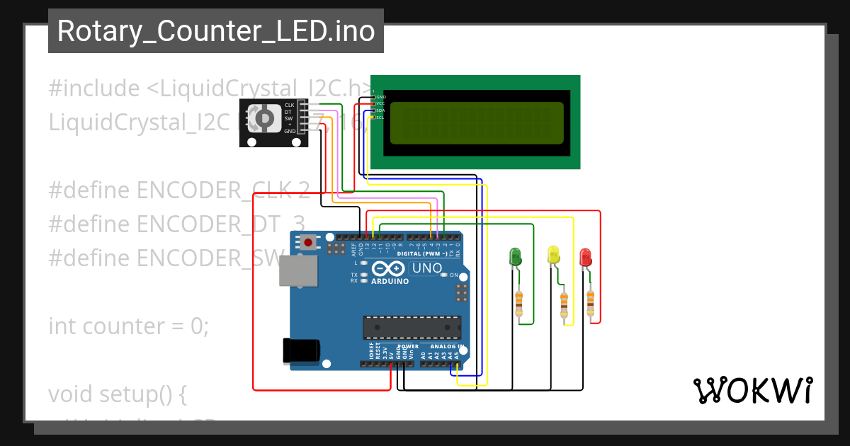 Rotary_Counter_LED.ino - Wokwi ESP32, STM32, Arduino Simulator