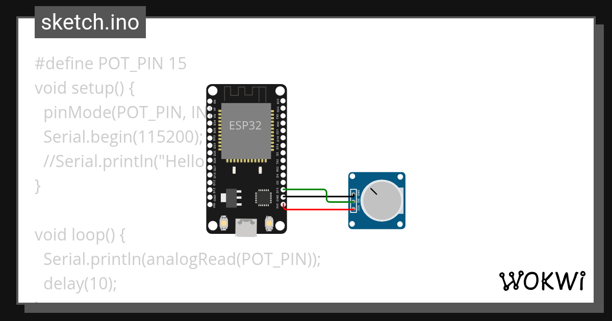 potenciometro.ino - Wokwi ESP32, STM32, Arduino Simulator