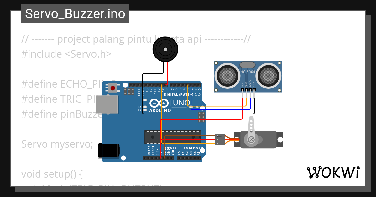 Servo_Buzzer.ino - Wokwi ESP32, STM32, Arduino Simulator