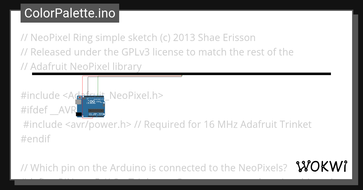 ColorPalette.ino - Wokwi ESP32, STM32, Arduino Simulator