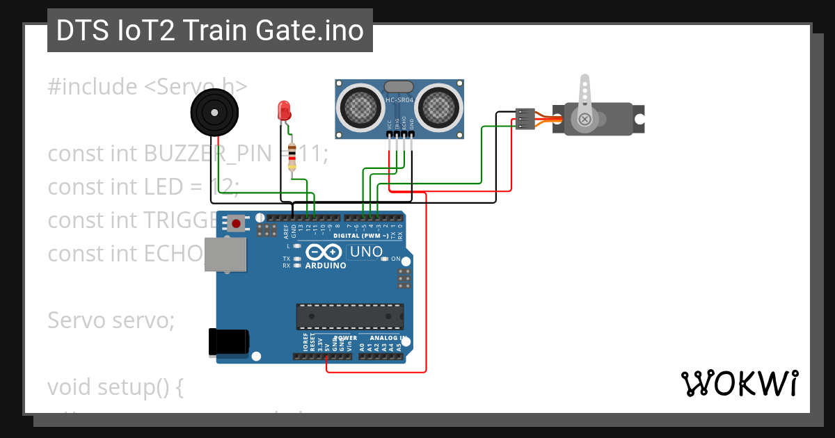 DTS IoT2 Train Gate.ino - Wokwi ESP32, STM32, Arduino Simulator