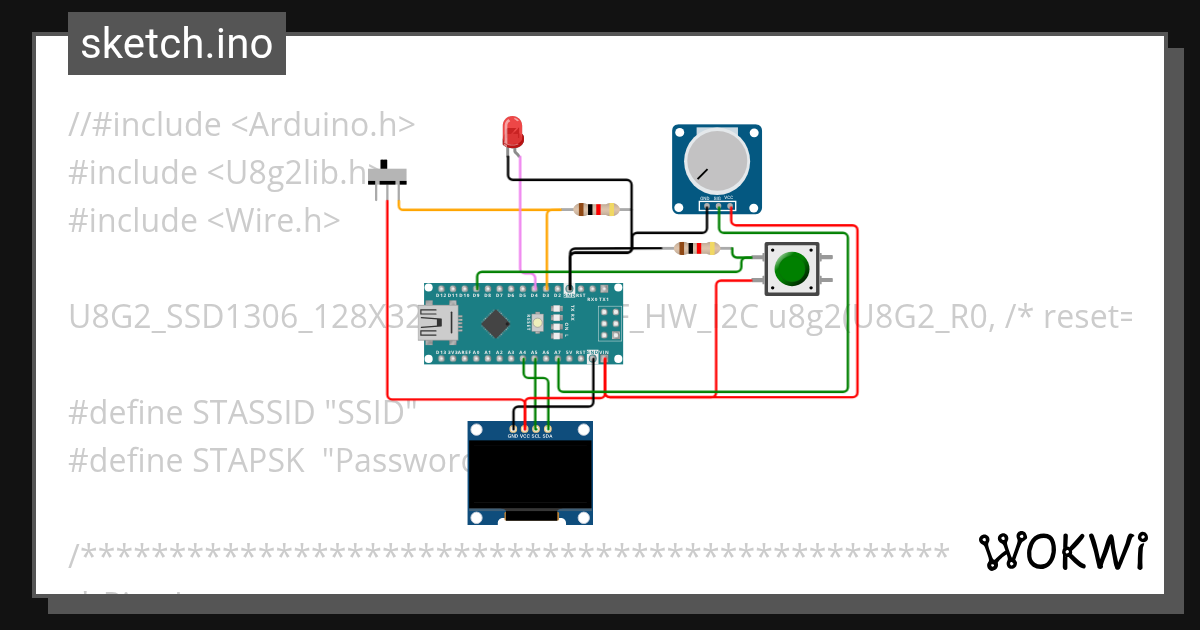 R58 Waage mit U8g2 - Wokwi Arduino and ESP32 Simulator
