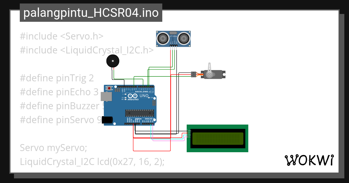 palangpintu_HCSR04.ino - Wokwi ESP32, STM32, Arduino Simulator
